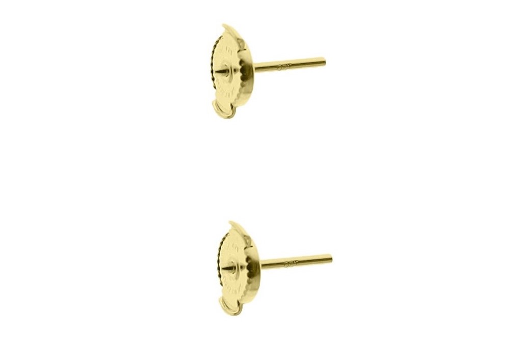 Ear Fittings (Alpha Style) 18ct Yell Pr (ALPHA18Y) | Lindsay's